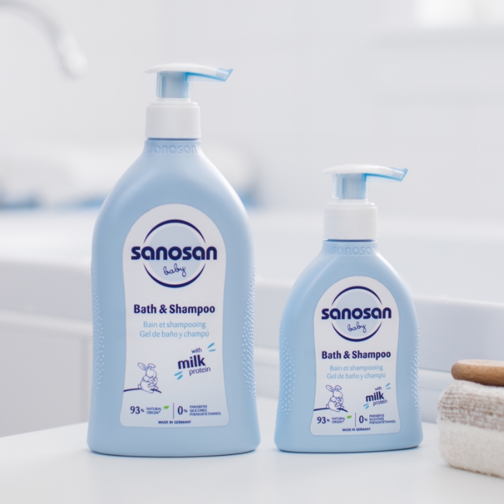sanosan cleansing range for healthy baby skin - Sanosan Egypt
